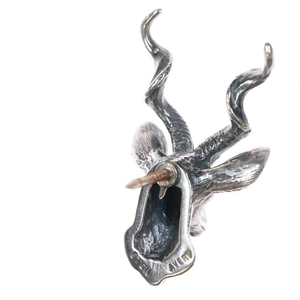 Retired James Avery Kudu Antelope lapel pin/tie tac sterling silver | eBay