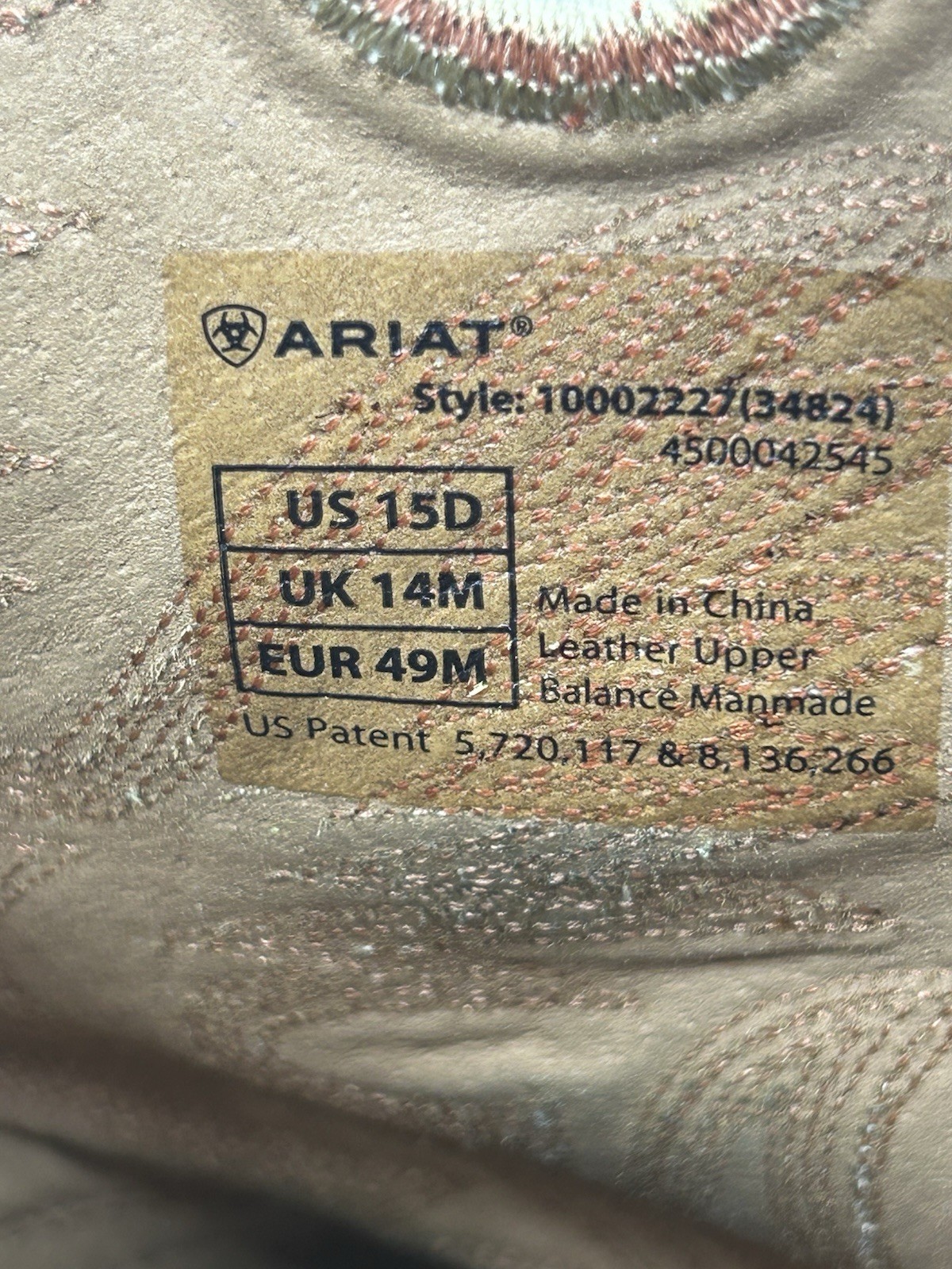 Ariat Men 15 Heritage Roughstock Cowboy Boots | eBay