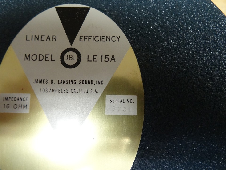 JBL LE15A Blue woofer set | eBay