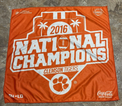 2016 Clemson Tigers National Champions Clemson Tiger Rag 16" X 16" | eBay