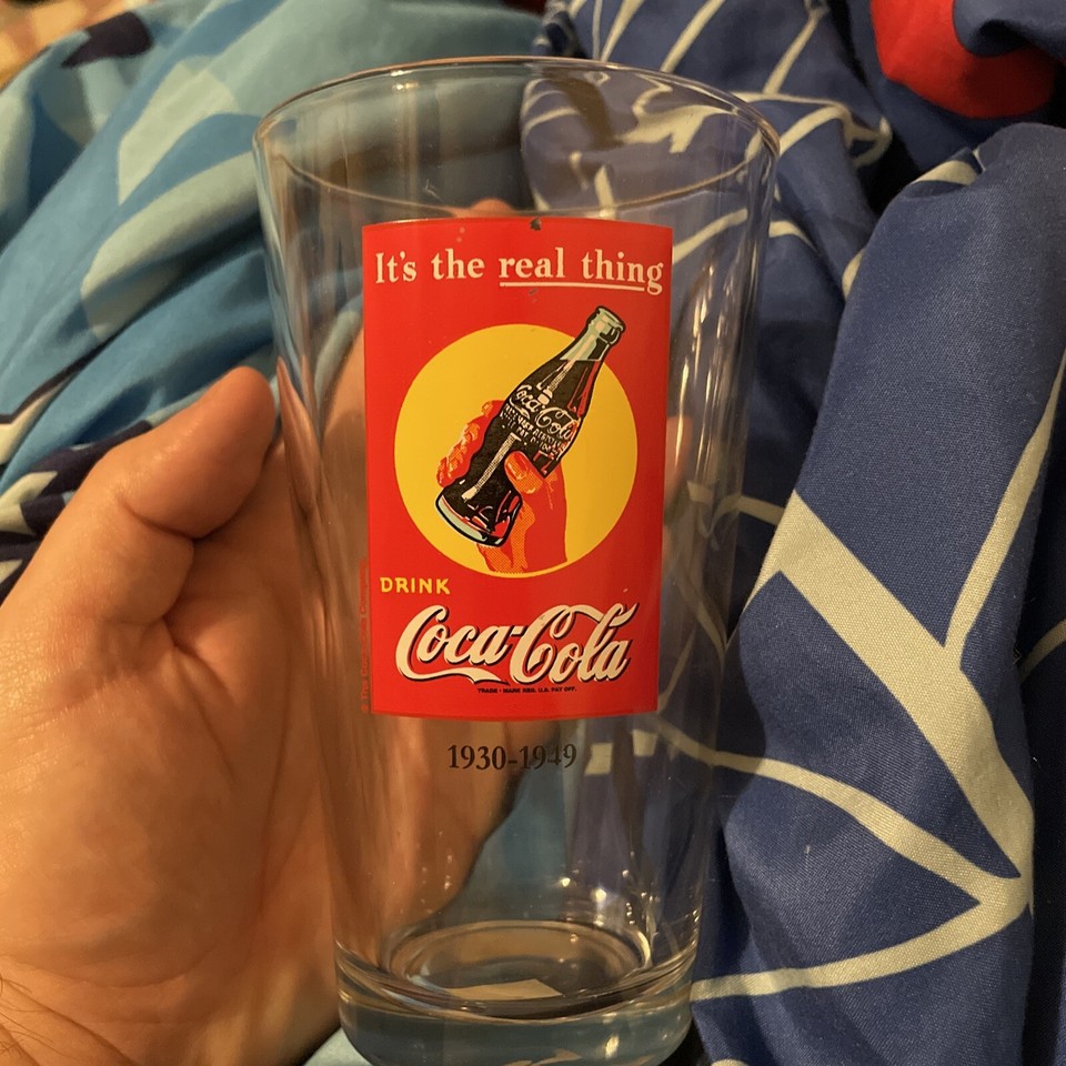 Vintage Coca-Cola “It’s the real thing” 1930-1949 16 Ounce Drinking ...