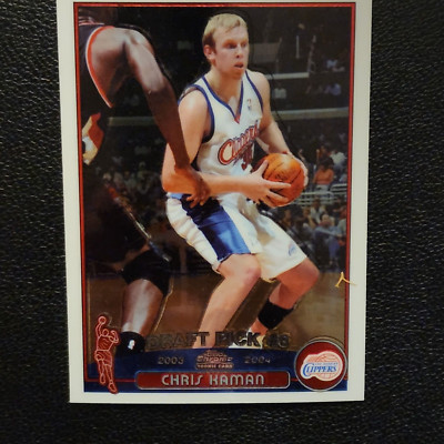CHRIS KAMAN 2004 TOPPS CHROME ROOKIE CARD DRAFT PICK ROOKIE #116 NBA ...