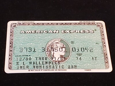 American Express Credit Card ~ exp 1981. Our cb96 | eBay