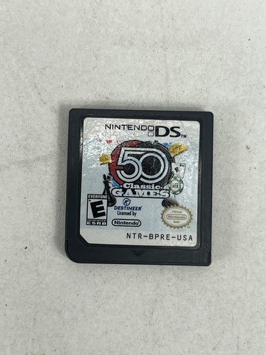 50 Classic Games (Nintendo DS, 2009) No Case 828068212810 | eBay