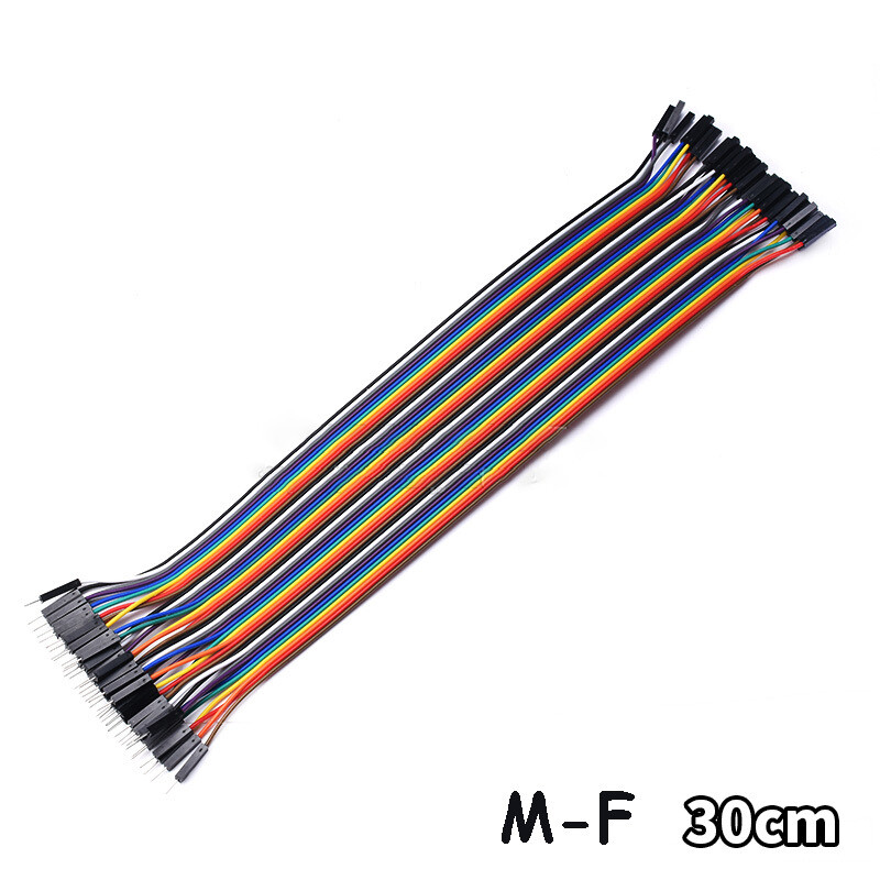 40 Dupont Jump Wire M-F M-M F-F Jumper Breadboard Cable Lead Arduino ...