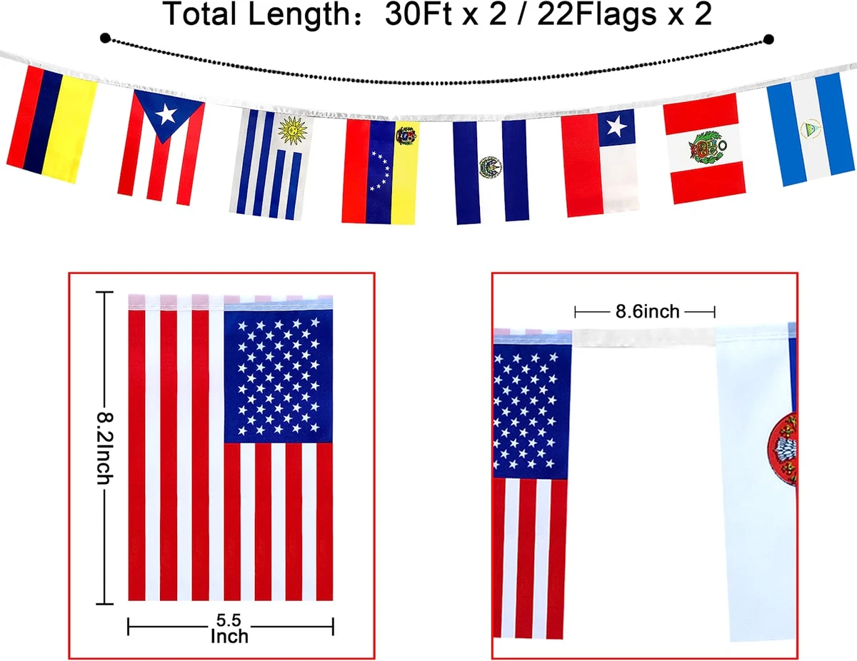 Spanish Speaking Countries Flags Banner