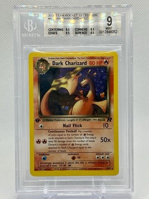1st Edition Dark Charizard 2000 Pokemon Team Rocket Holo - BGS 9; three 9.5s | eBay