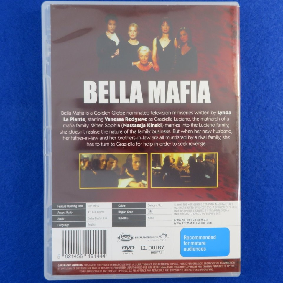 Bella Mafia - Vanessa Redgrave - DVD - Region 4 - Fast Postage ...