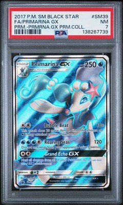 2017 POKEMON SM BLACK STAR PROMO #SM39 FULL ART/PRIMARINA GX PSA 7 | eBay