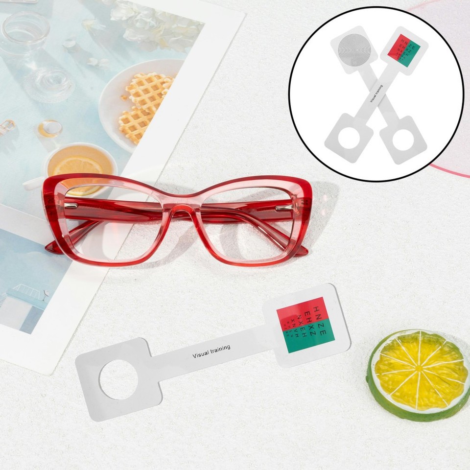 2 Pcs Vision Test Board Eye Exam Equipment Dominant Testing Card | eBay ...