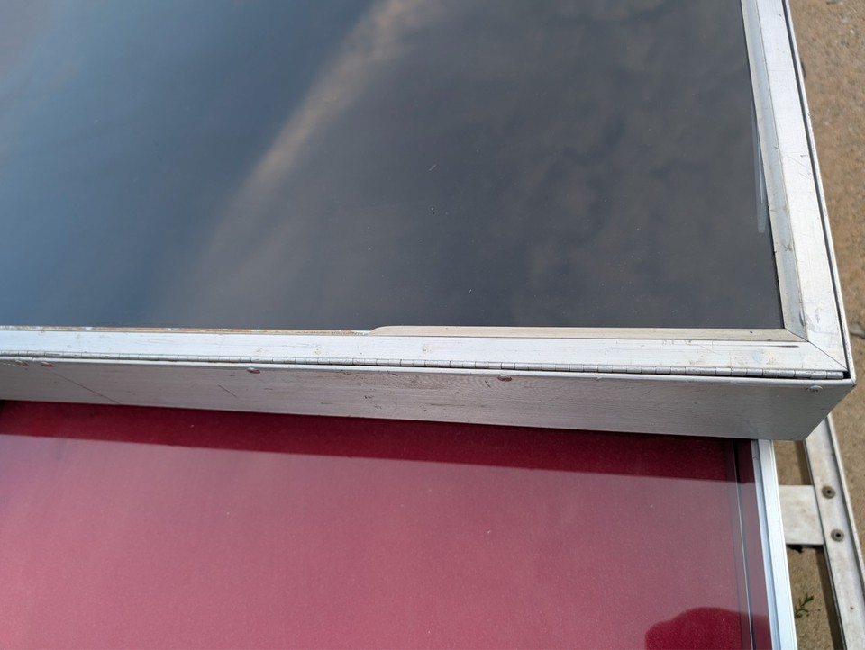 Large Size 34"x22"x3" Aluminum Allstate Display Show Case As Is Local ...