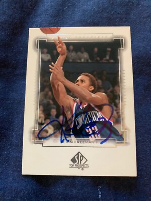 Kevin Freeman Auto Signed SP Top Prospects Connecticut Basketball NCAA ...