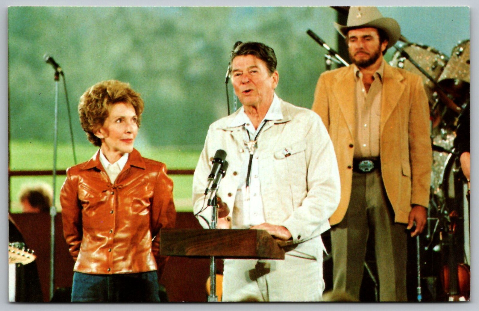 Vintage Postcard - Ronald & Nancy Reagan with Merle Haggard March 8 ...