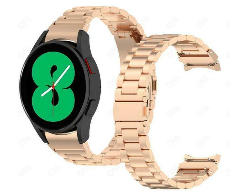 Stainless Steel No Gaps Watch Band for Samsung Galaxy Watch 7 6 5 4 FE ...