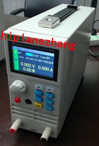 Programmable Electronic Load 0-500V/0-15A 400W 2.8''TFTLCD Battery LED ...