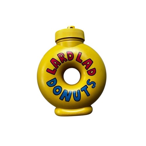 Universal Studios Lard Lad Pink Donut Sipper Bottle | eBay