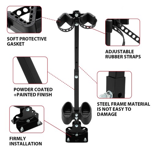 Adjustable Vertical Gun Rack For Rifle Shotgun Firearm Holder UTV Floor ...