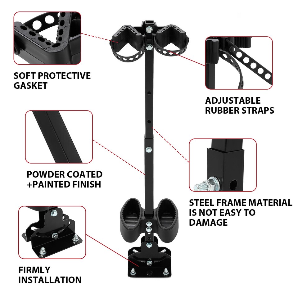 Adjustable Vertical Gun Rack For Rifle Shotgun Firearm Holder UTV Floor ...