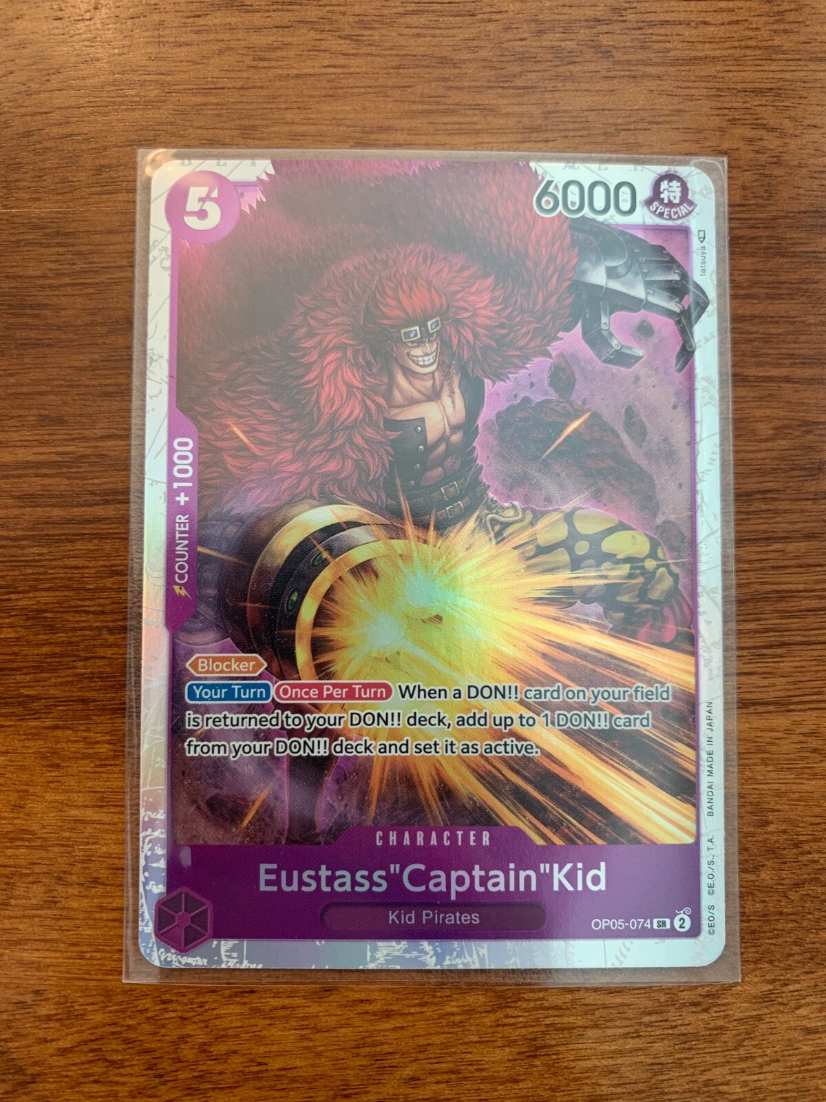 Eustass “Captain Kid” OP05-074 SR Awakening of the New Era English NM ...