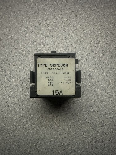 SRPE30A15 General Electric 15A Rating Plug | eBay
