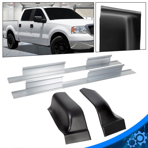 Slip-on Rocker Panels & Cab Corners For 2004-2006 07 08 Ford F150 F-150 ...