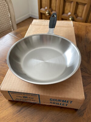 LIFETIME COOKWARE by JET-O-MATIC GOURMET STAINLESS STEEL SKILLET 8.5 ...