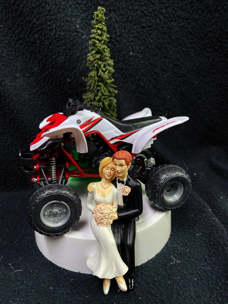 Cake Toppers Wedding Redneck Quads Farm Wedding Tractor Cake