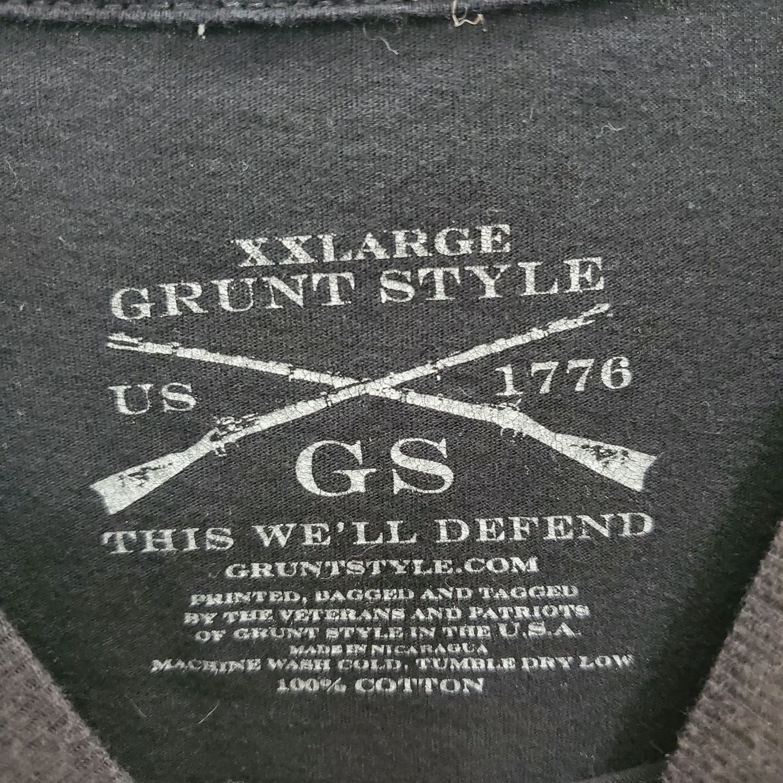 Grunt Style Black Distressed American Flag Gladiator … - Gem