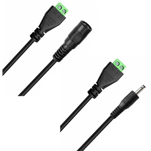 22AWG DC3.5x1.35 to Terminal Power Extension Cable Led Light Camera ...