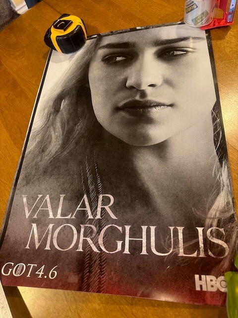 Game Of Thrones Valar Morghulis Posters