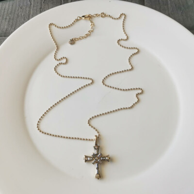 New 32" Premier Designs Cross Pendant Necklace Chic Women Party ...
