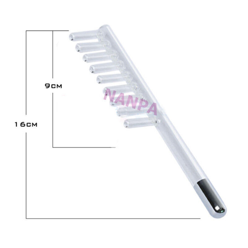 Comb High Frequency Electrode Orange Glass Electrode For High Frequency ...
