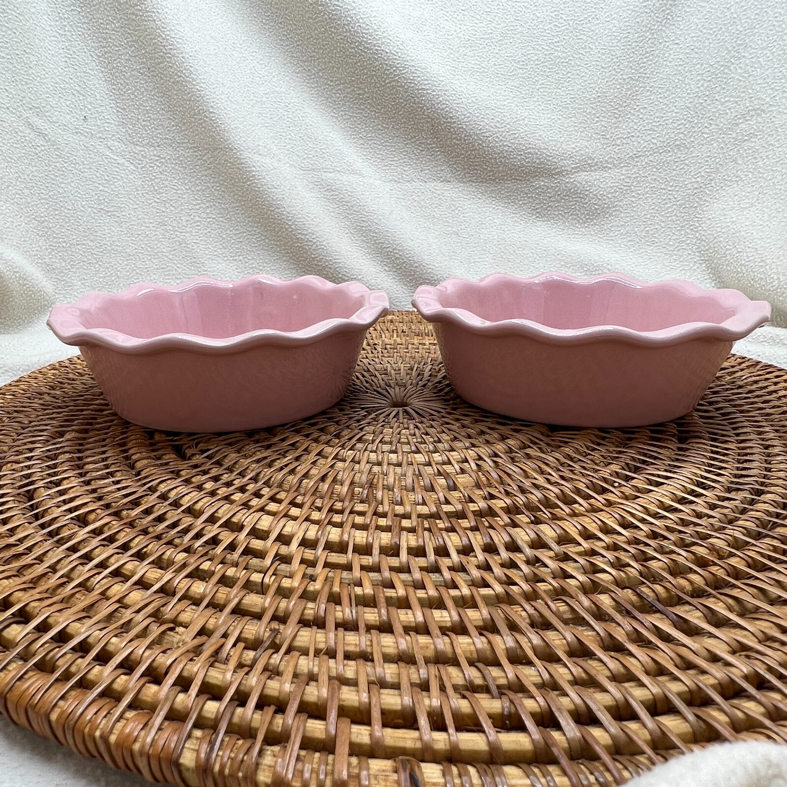 Set of 2 Robert Gordon Australia Pottery Ceramic Pink 5" Tart Ovenproof ...