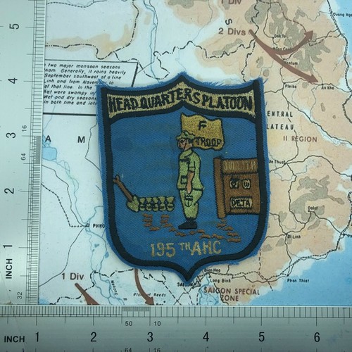 Patch , US Army 195th AHC Attack Helicopter Co. HQ Platoon F Trp ...