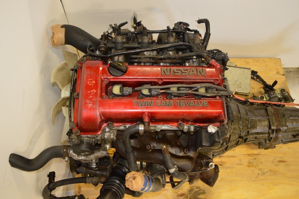 JDM Nissan Silvia SR20DET S13 2.0L Red Top Turbo Motor 5SPD Trans ECU ...