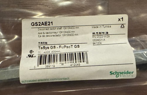 New In The Bag! Schneider SQ D GS2AE21 10X10X400mm Disconnect Switch ...
