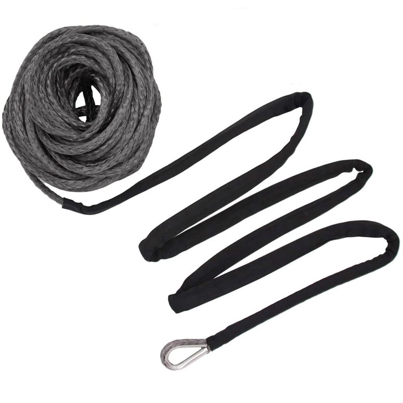 5mm x 15M Heavy Duty Winch Line Cable Rope 7700LBS Universal For Car ...