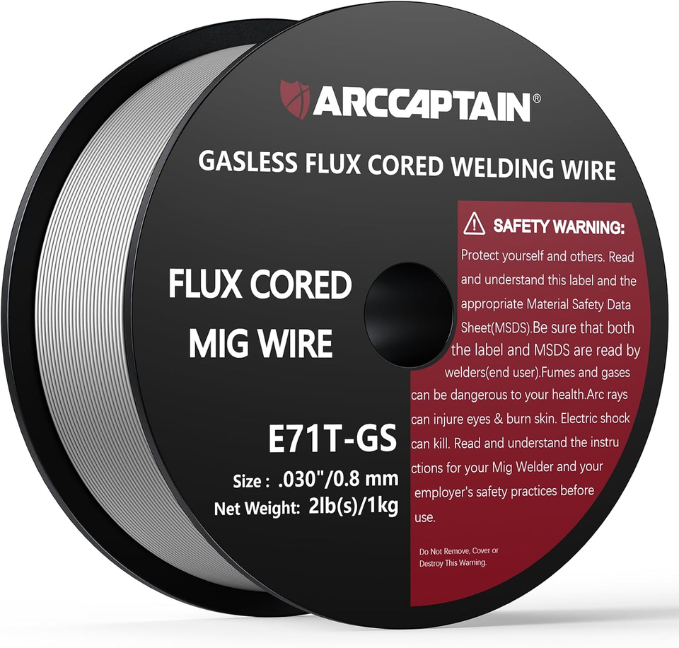 Flux Core Welding Wire .030, E71T-GS Mig Welding Wire 2-Pound Spool ...
