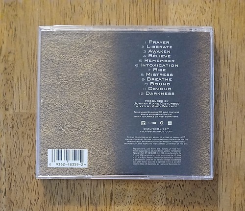 Disturbed. Believe. Used CD ©2002 Reprise Enhanced version. | eBay