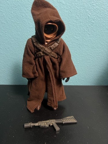 Jawa Star Wars Original 70s/80s Large Figure Kenner RARE VTG With Gun ...