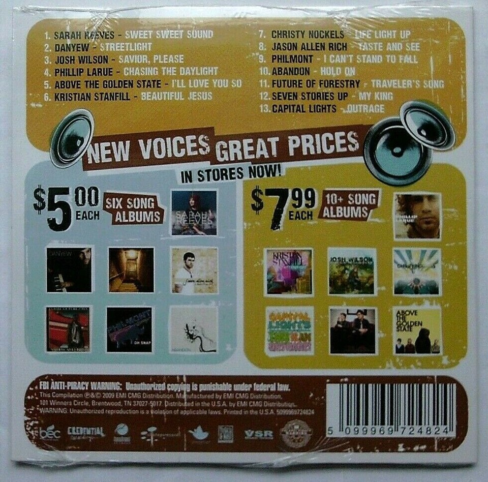 New- NOW HEAR THIS! (CD/Sampler) - ABANDON; KRISTIAN STANFILL; JOSH ...