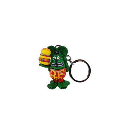 Rat Fink Key Chain Action Figure Ed Roth Big Daddy Color Charm Charapin ...