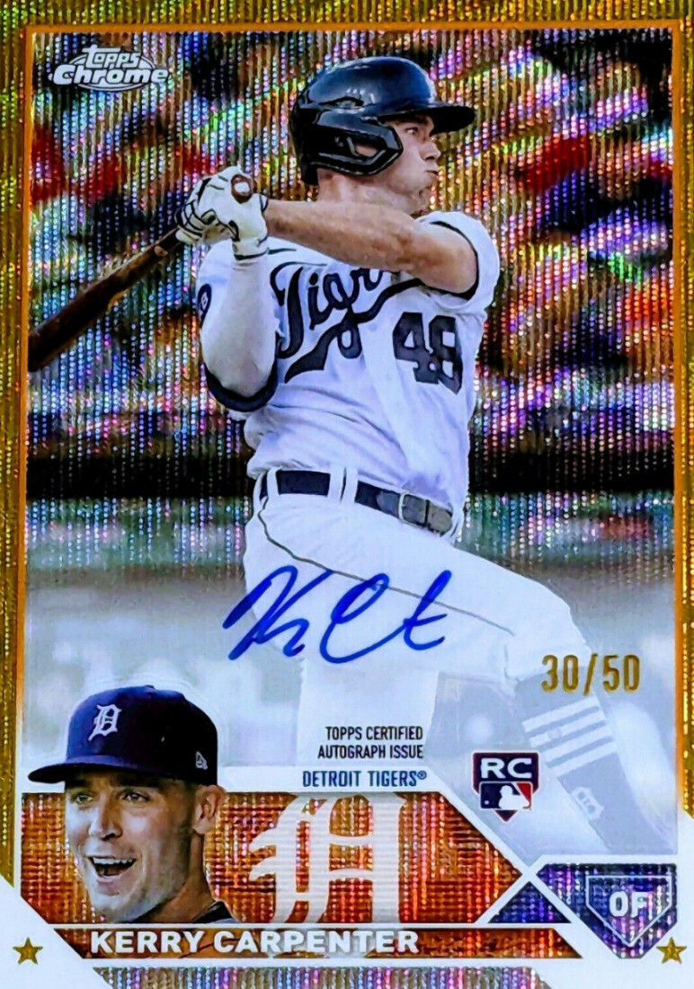 2023 Topps Chrome - Rookie Autographs Gold Wave Refractor #RA-KCA Kerry ...