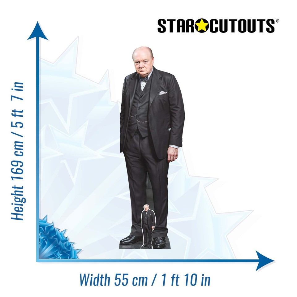 Sir Winston Churchill Cardboard Cutout 169cm with Free Mini Standee VE ...