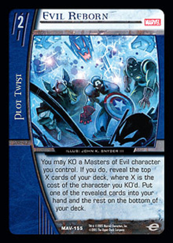 VS System: Evil Reborn [Played] Marvel The Avengers TCG CCG Classic ...