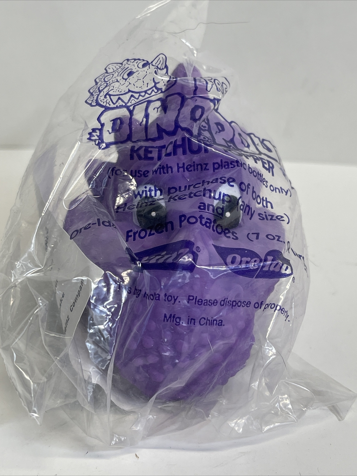 Vintage 1992 Heinz Ore-Ida Purple Dino-Pour Ketchup Topper – New In ...