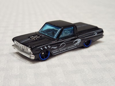2010 Hot Wheels '65 Ford Ranchero Black & White Custom Truck w/ Blue ...