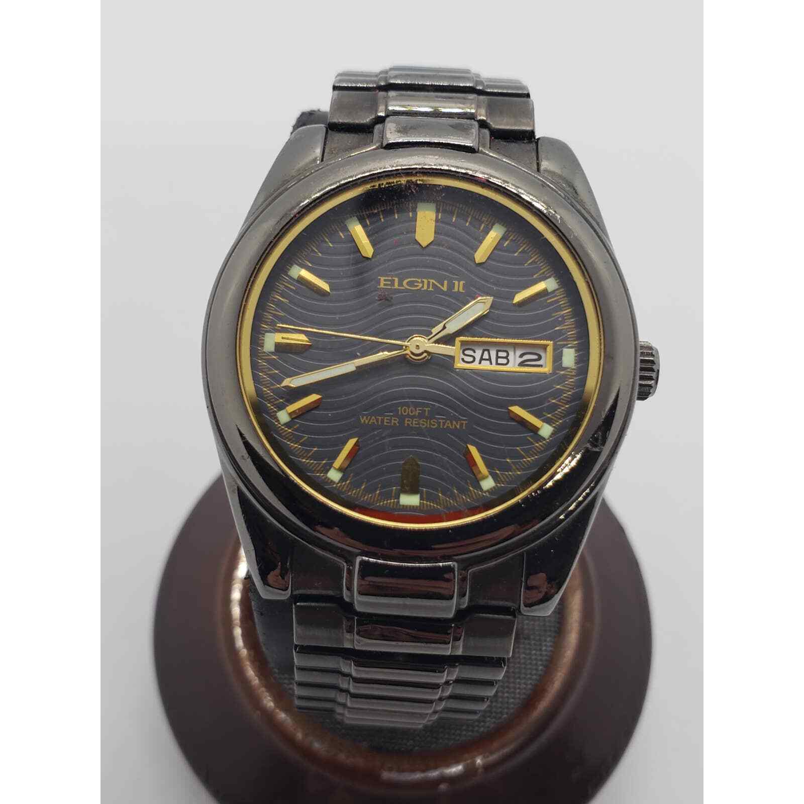 Elgin II men's watch. Sport watch. Blue face. FCT012, 155, PC33 | eBay