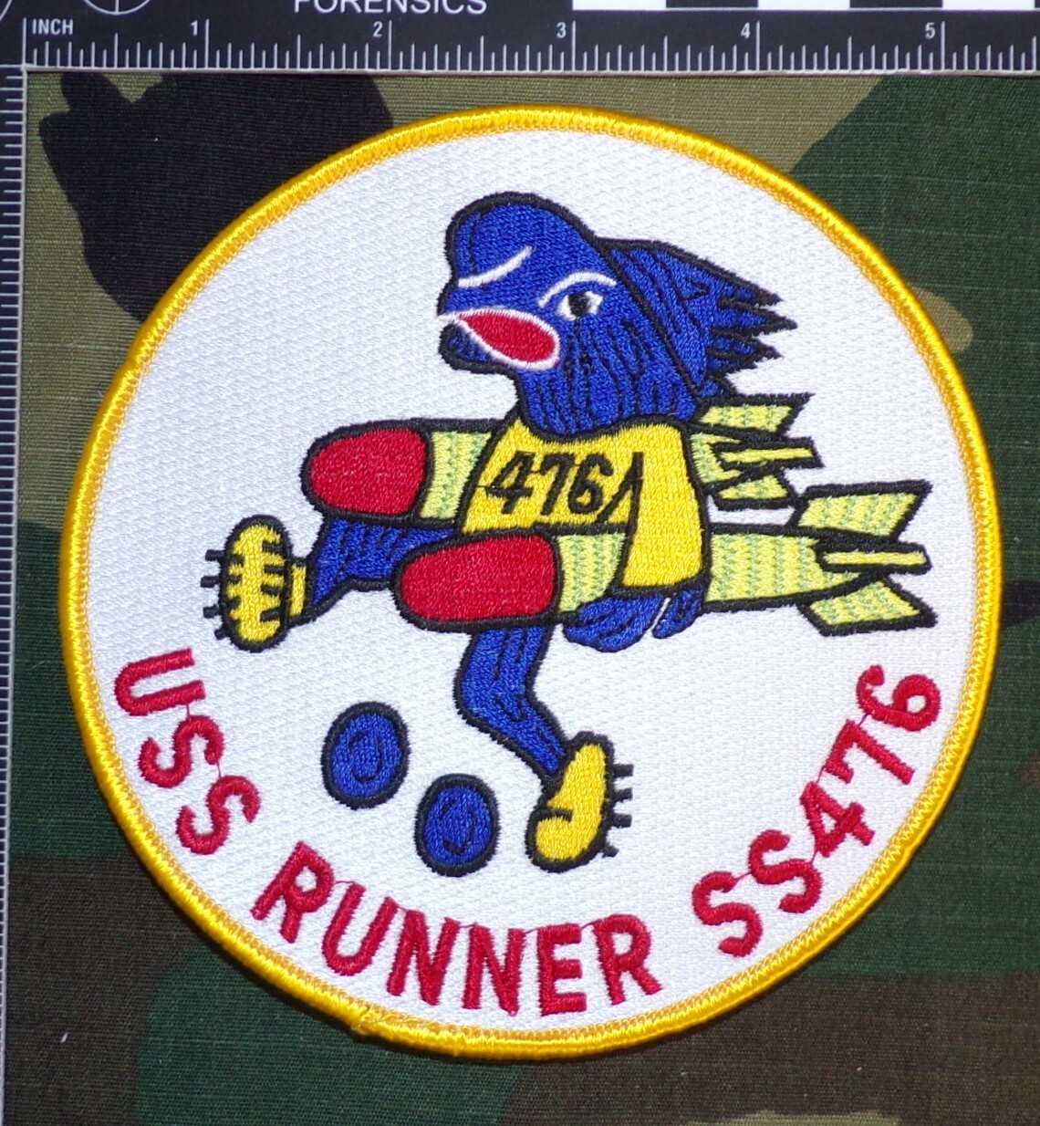US Navy USS Runner SS 476 Submarine Embroidered Full Color Patch | eBay