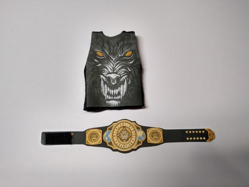 WWE Bron Breaker Custom Shirt and IC Belt Pack for Mattel Action Figure ...